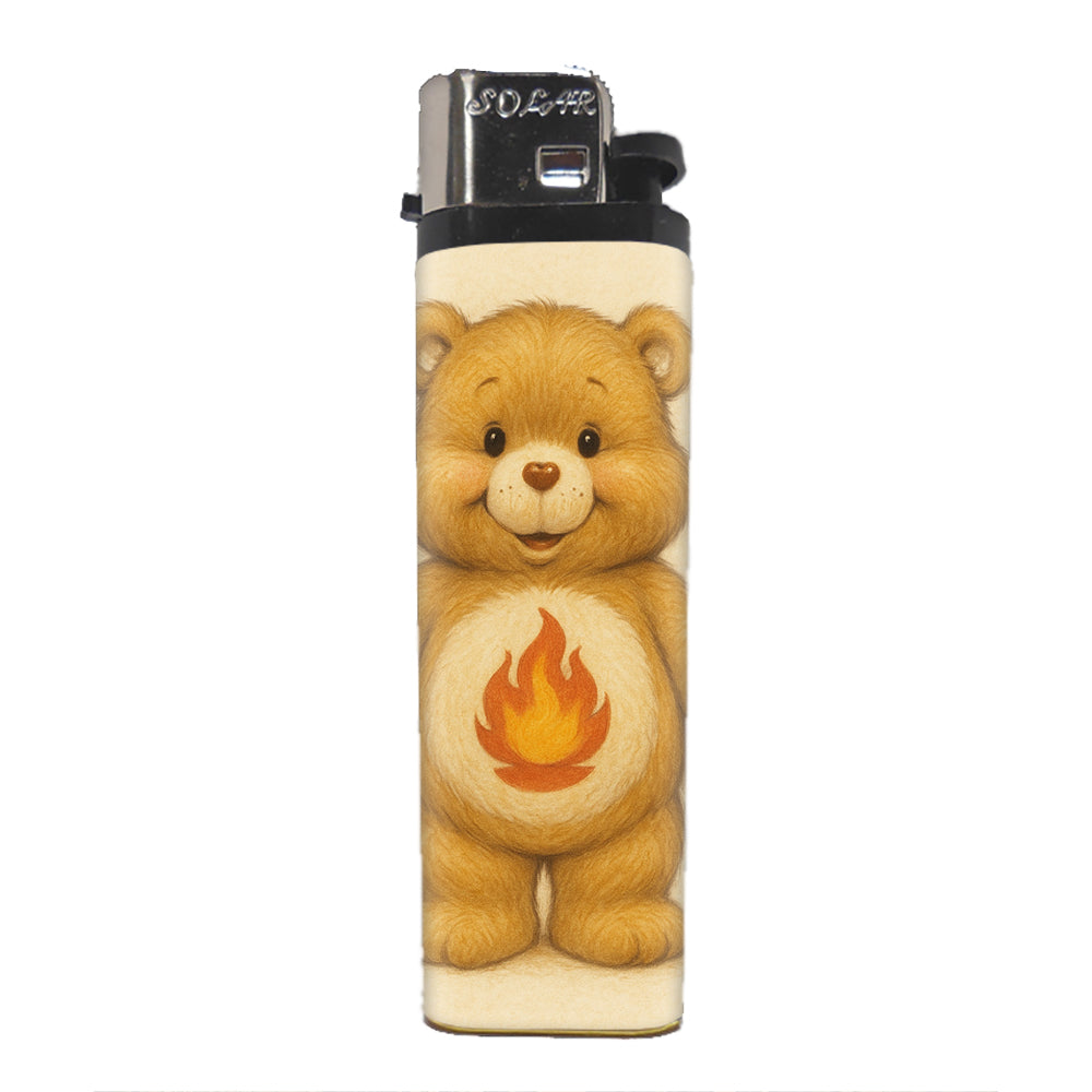 Fire Bear Cares Basic Lighter – Shady Front