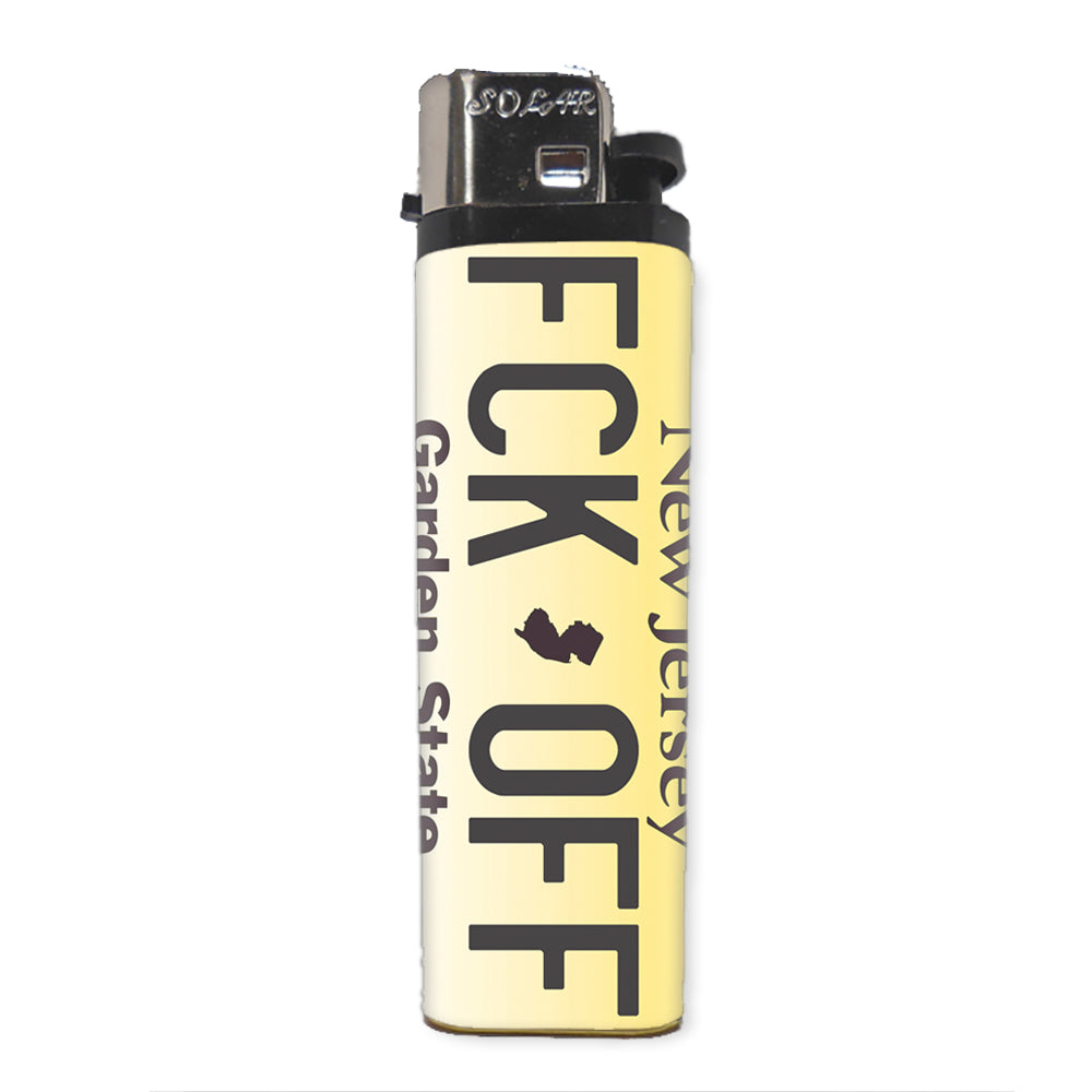 License Plate "FCK-OFF" Basic Lighter – Shady Front