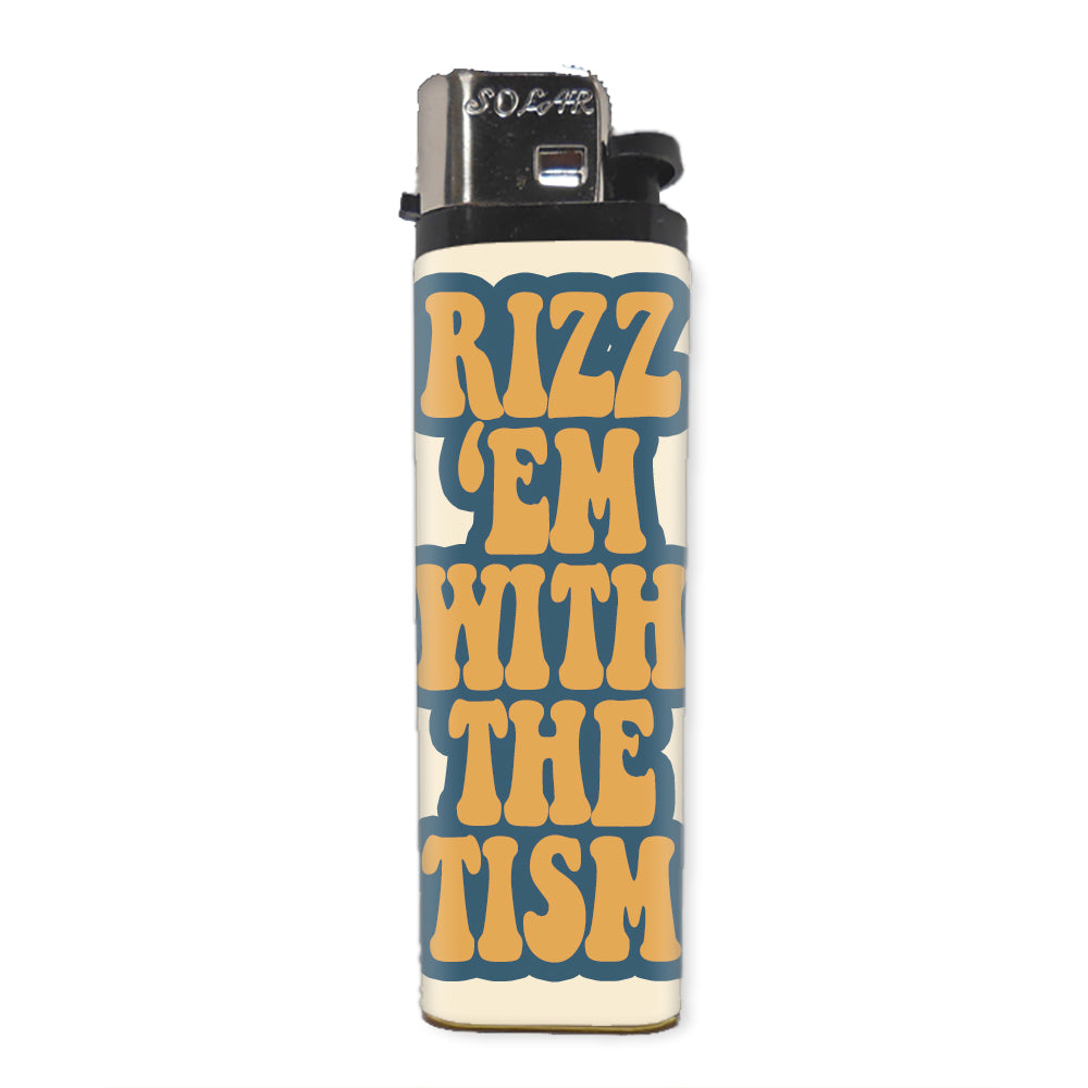 Rizz 'Em With the Tism Basic Lighter – Shady Front