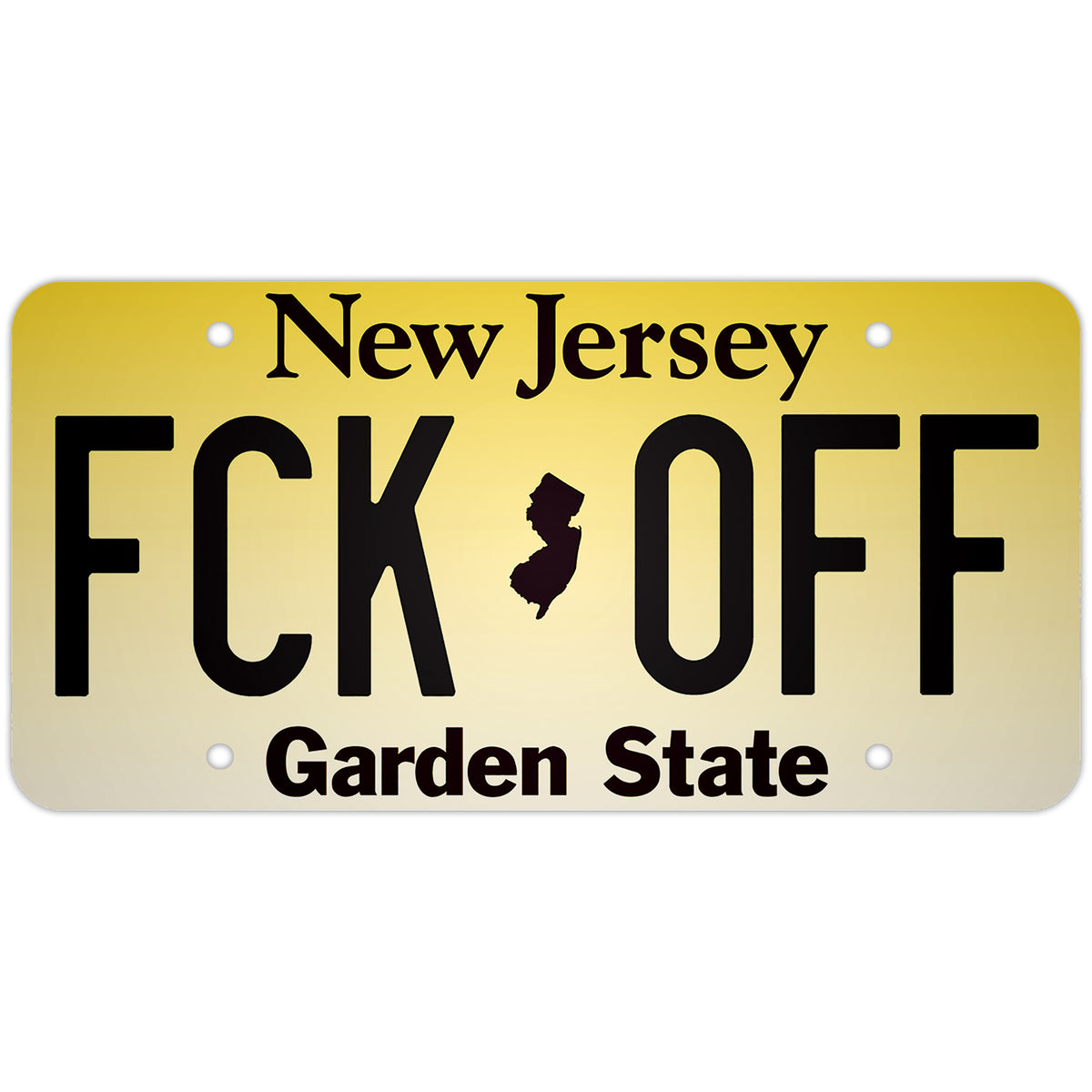 "FCK OFF" Decorative License Plate – Shady Front