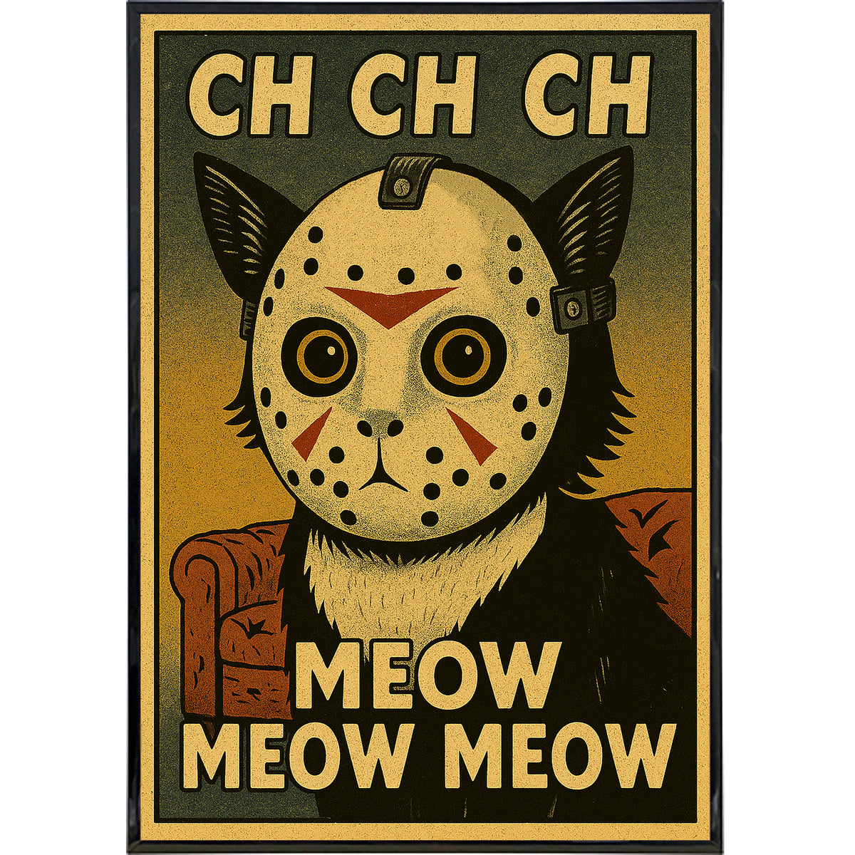 Jason the Cat Friday the Thirteenth Original Poster Print – Shady Front