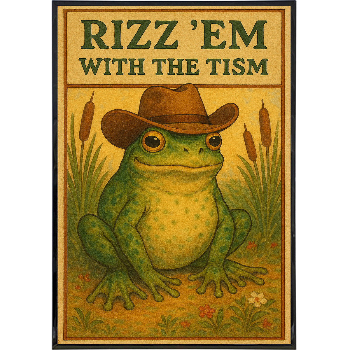 Rizz 'Em With the Tism Poster Print – Shady Front
