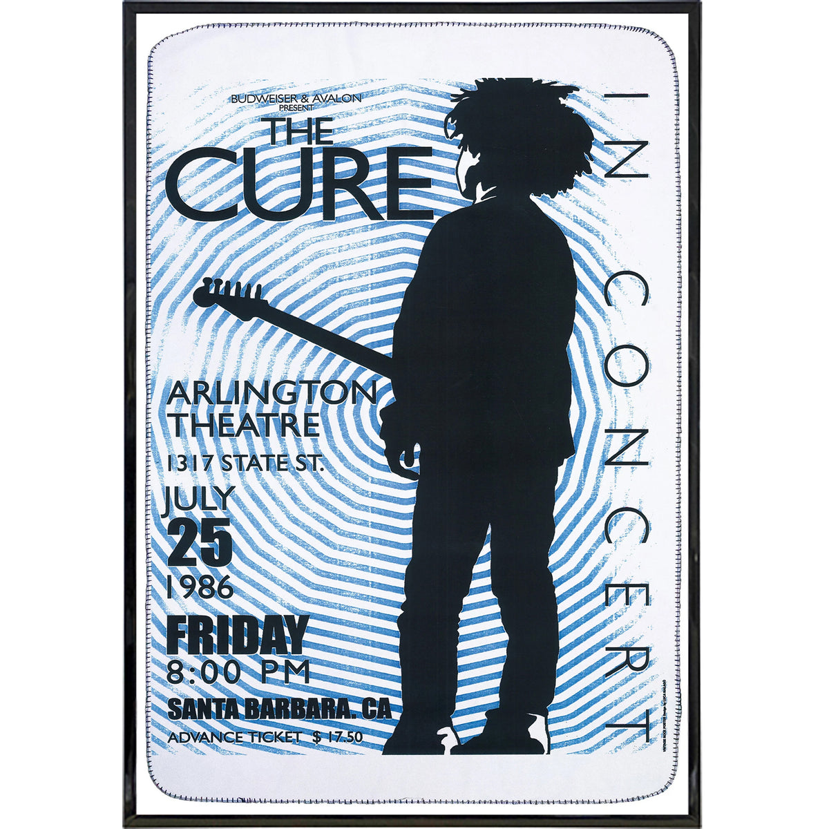 The Cure 1986 Concert Print – Shady Front