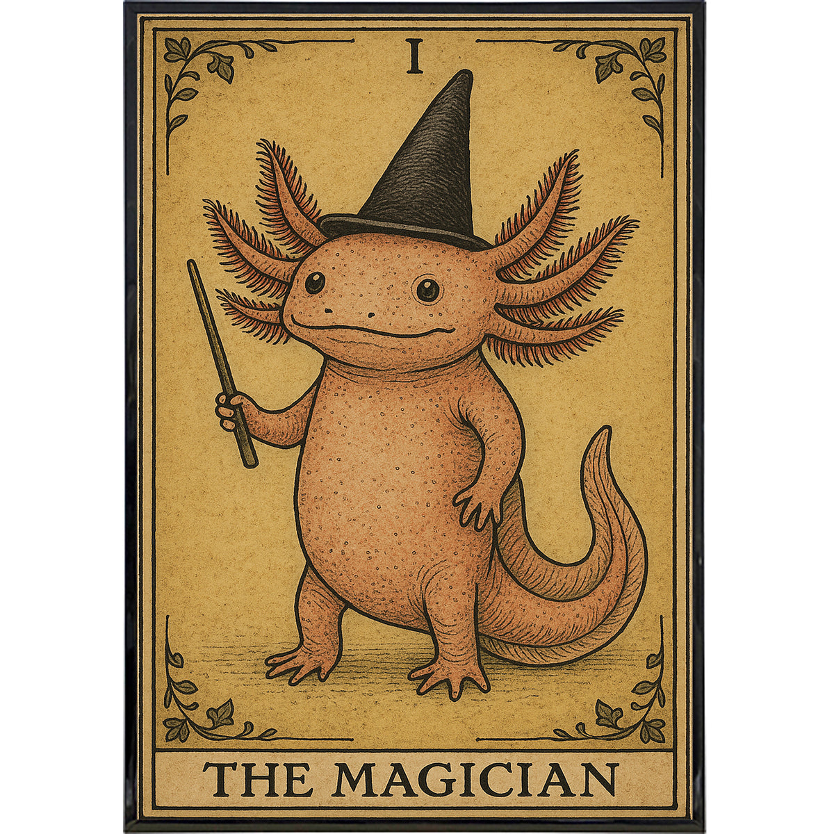 The Axolotl Magician Tarot Card Original Poster Print – Shady Front