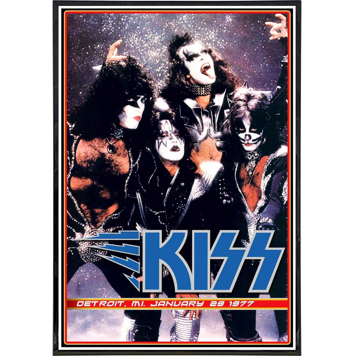 KISS 1977 Show Poster Print – Shady Front