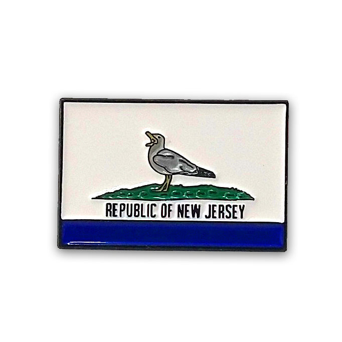 Republic of New Jersey Enamel Pin – Shady Front