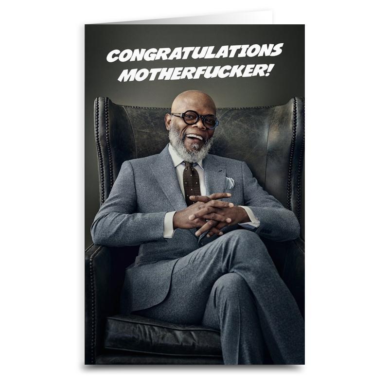 Samuel Jackson "Congratulations" Card – Shady Front